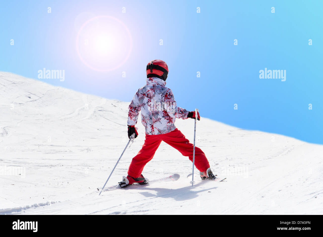 Children ski hi-res stock photography and images - Alamy