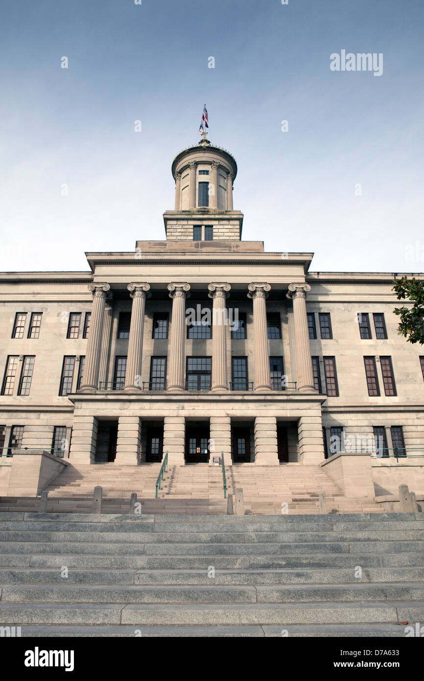 A view of the Tennessee State Capitol in Nashville, Tennessee Stock ...
