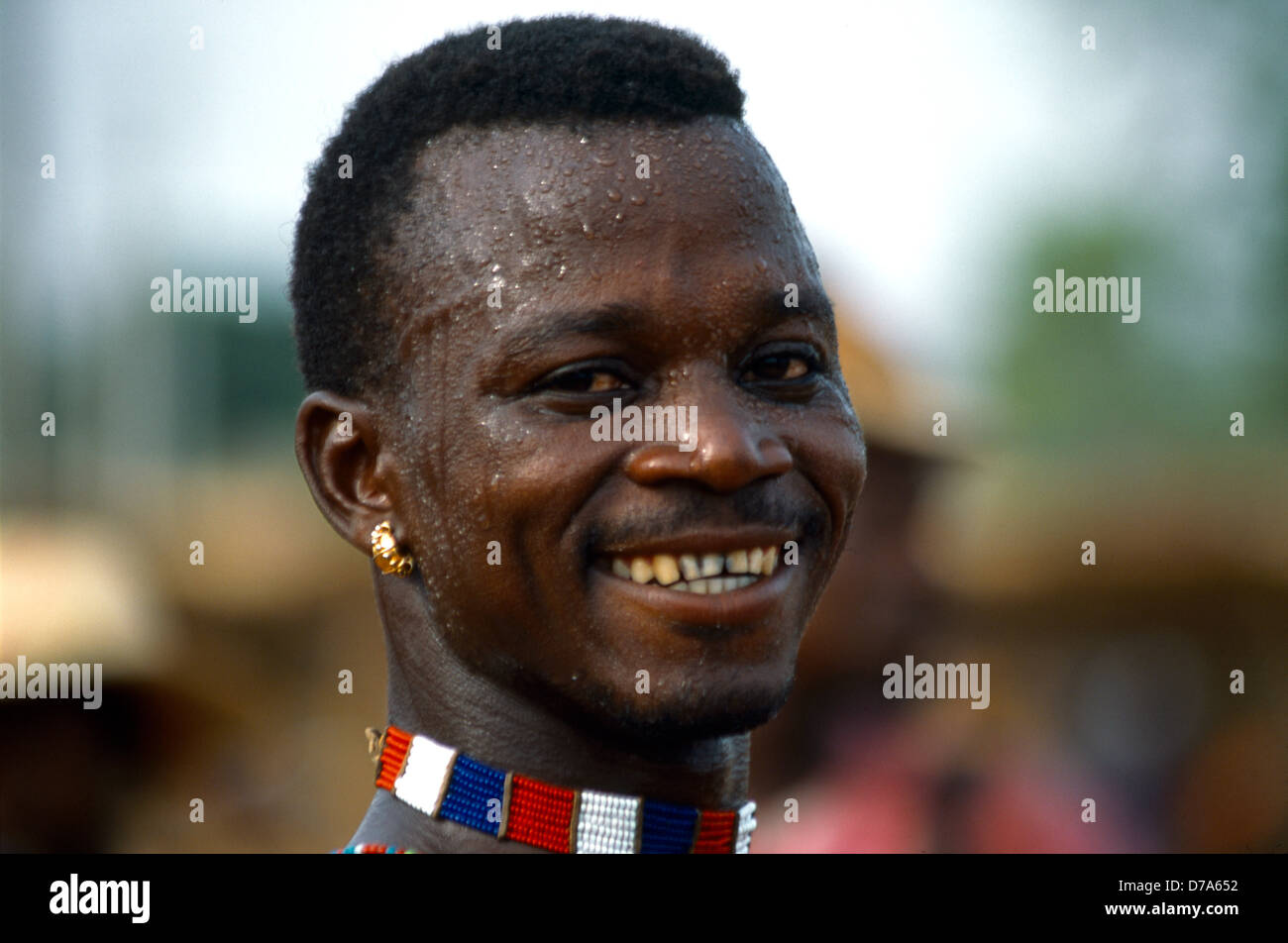 man at festival natitingou benin Stock Photo - Alamy