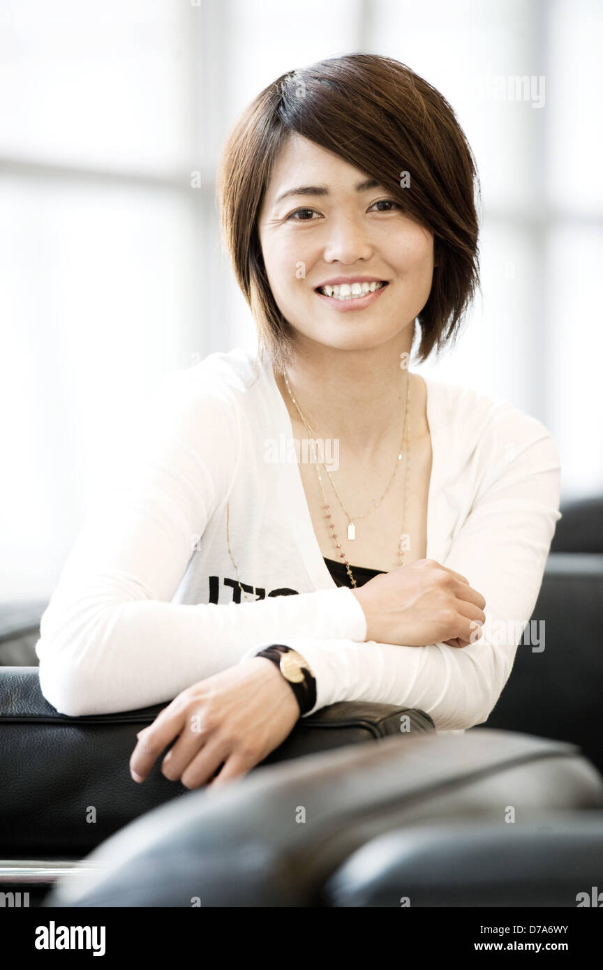 Photo Call with Kozue Ando 15th April 2013 in Frankfurt. Photo: Jan ...