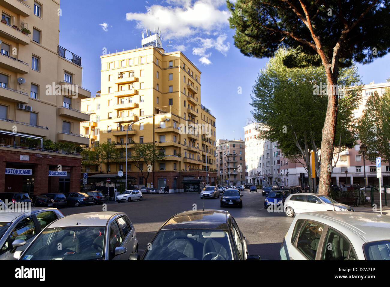 Residential apartment blocks close to Appia nuova area in the south of ...