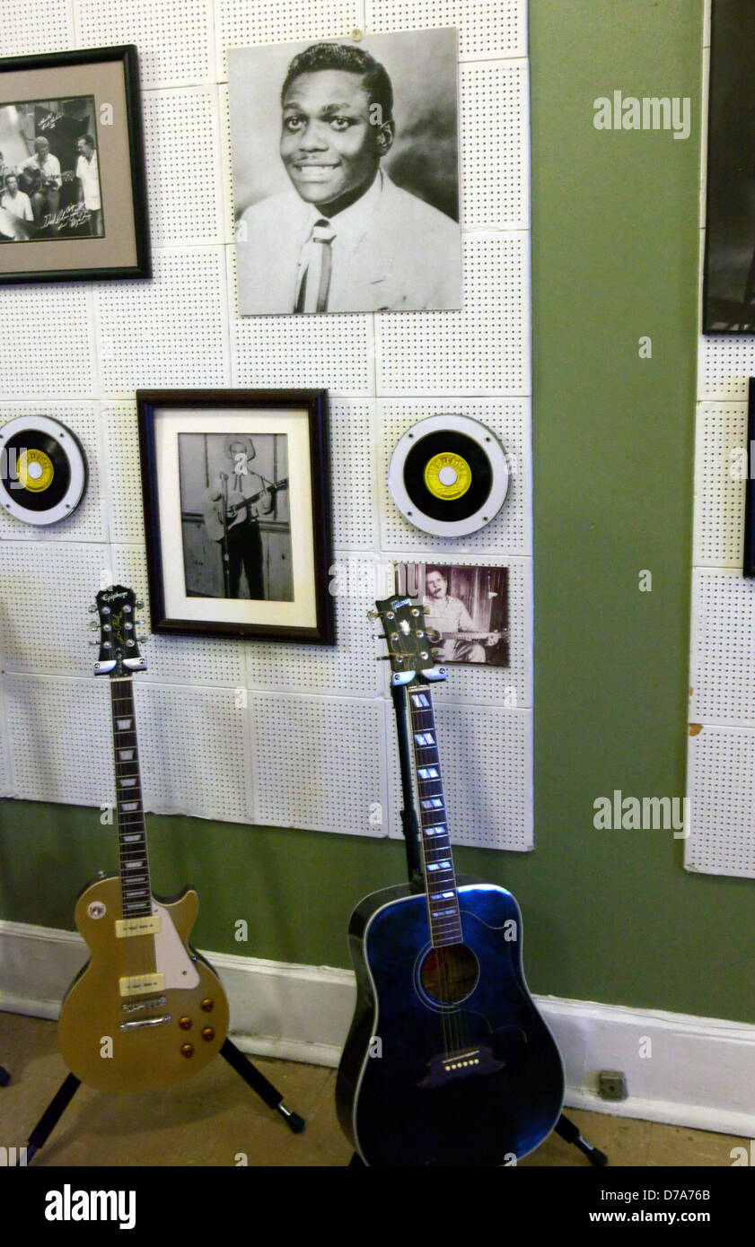 A view of the inside of Sun Studio in Memphis, Tennessee Stock Photo ...