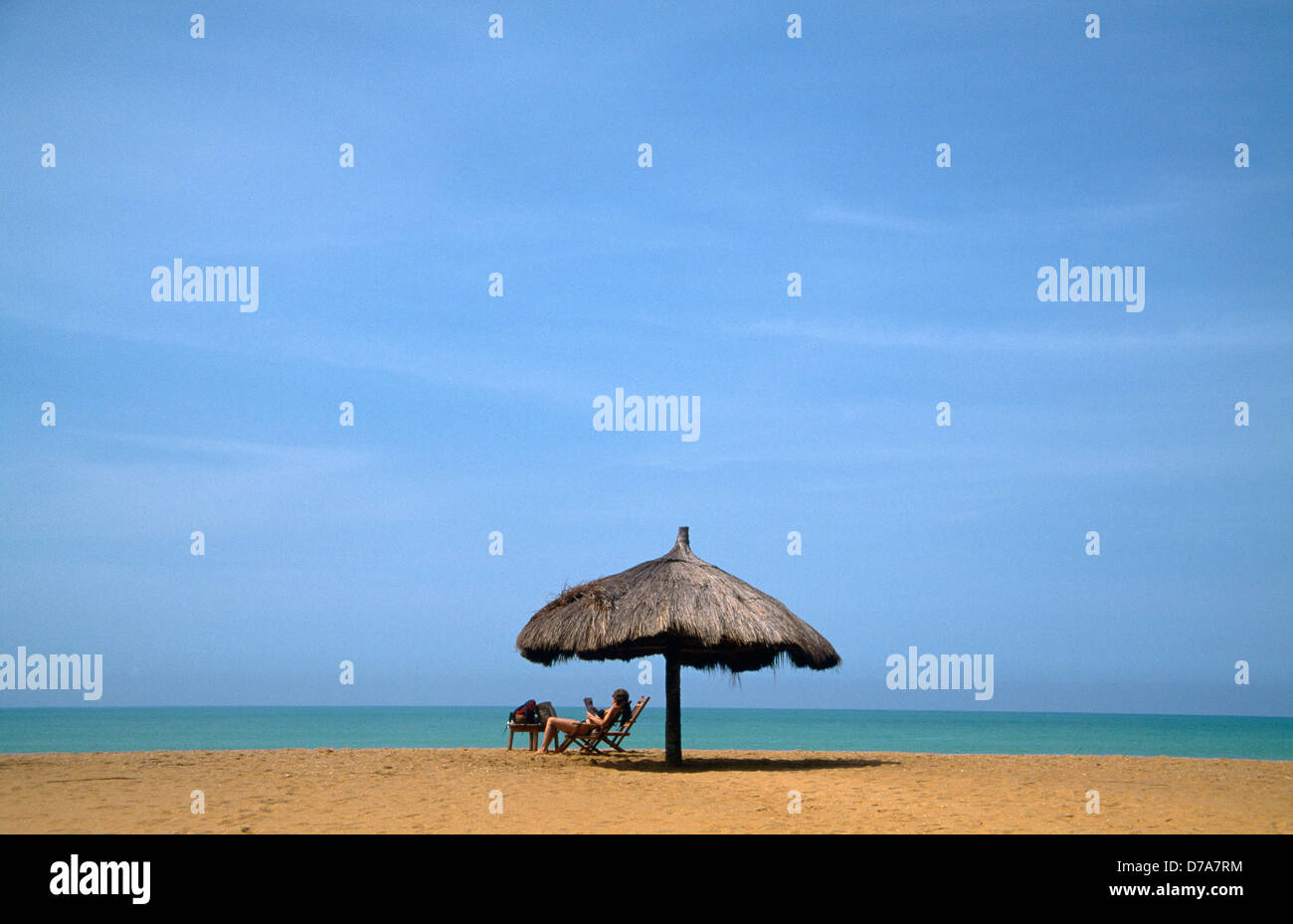 beach infront of l'auberge de grande popo Benin Stock Photo - Alamy
