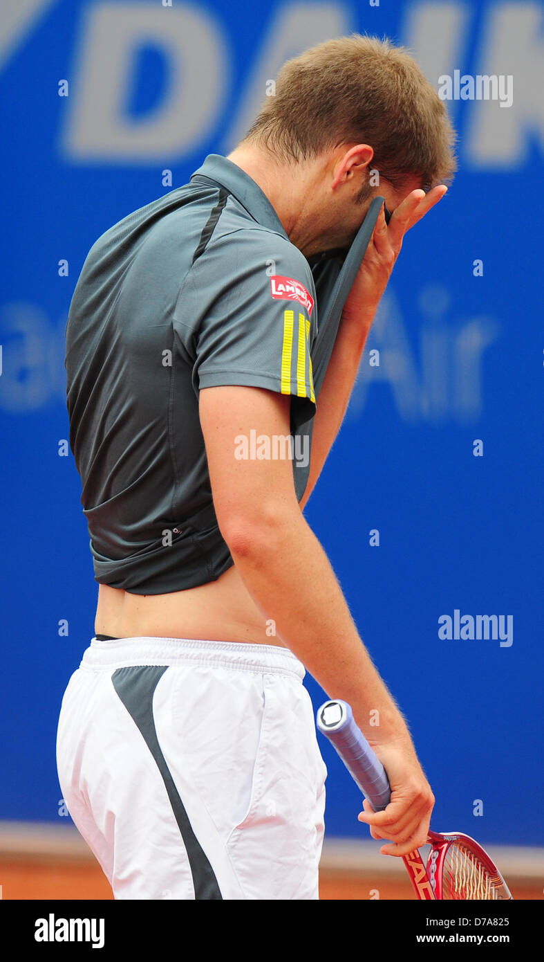 Munich, Germany, 02 May 2013. Germany's Florian Mayer in action during ...