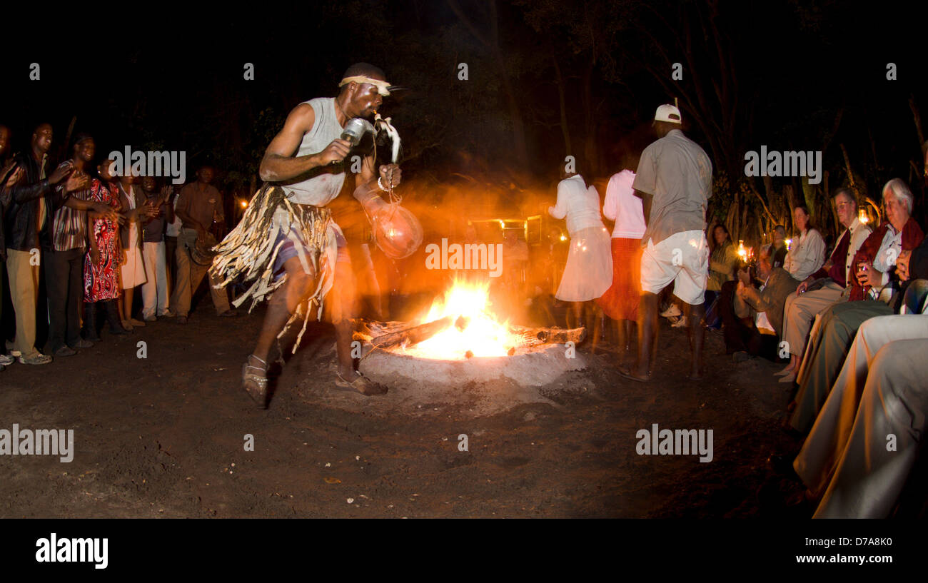 Tribal dancing Boma Xigera Camp Okavango Delta Botswana Stock Photo - Alamy