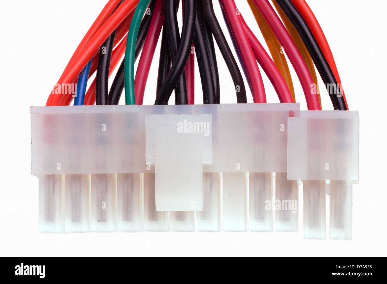 Computer power supply socket close up isolated Stock Photo - Alamy