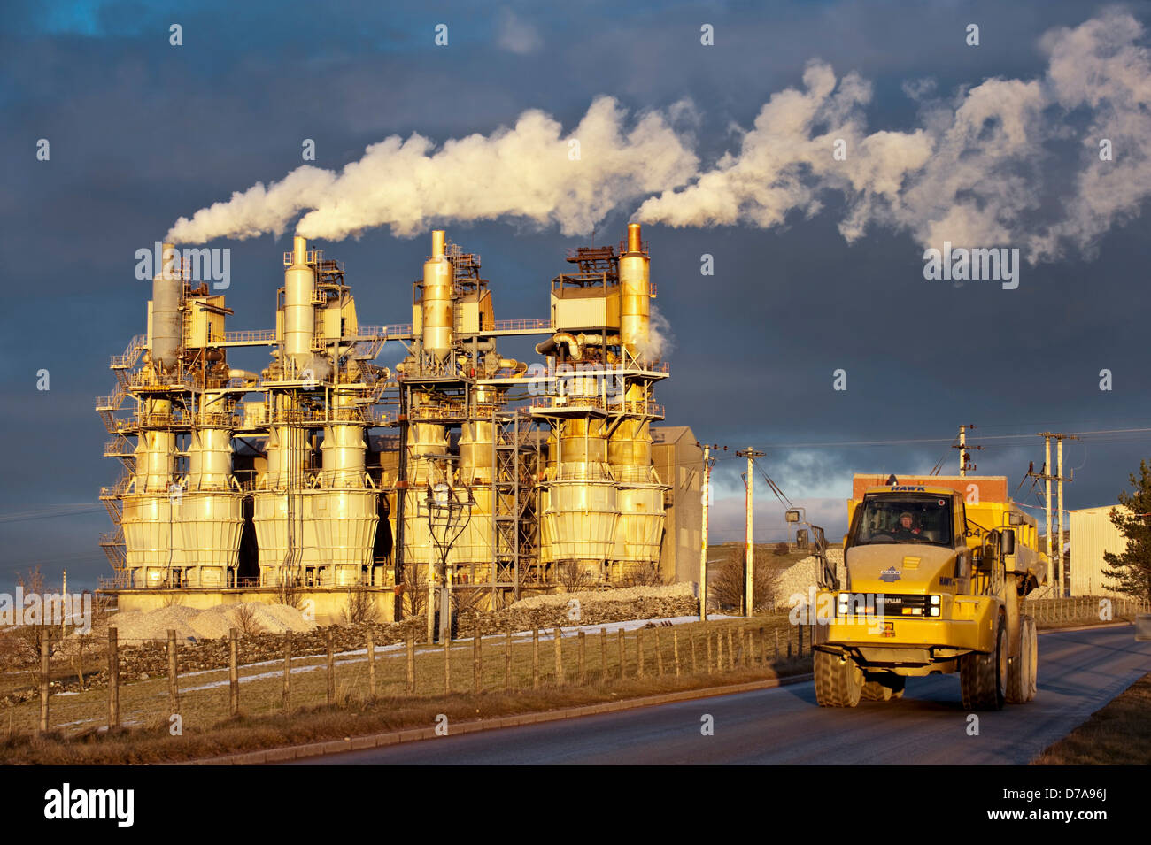 CEMEX Cement Works Limestone Crushing Plant Shap Fell Cumbria England ...
