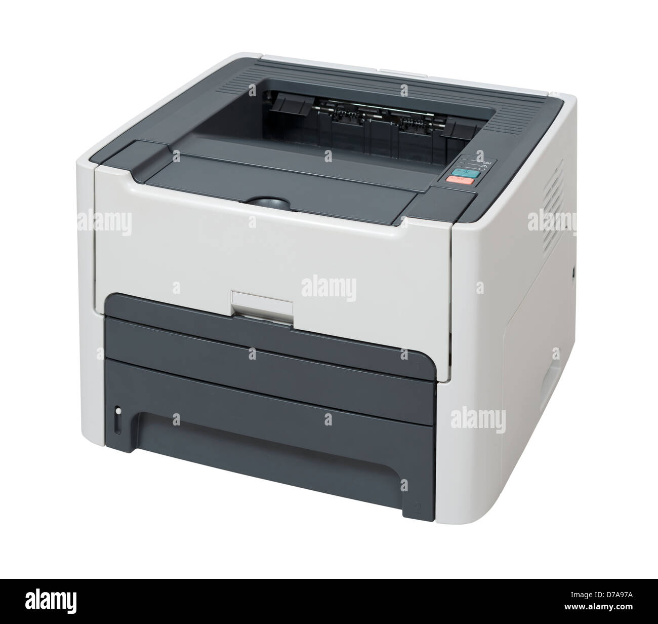 Laser printer isolated on over white with clipping path Stock Photo - Alamy