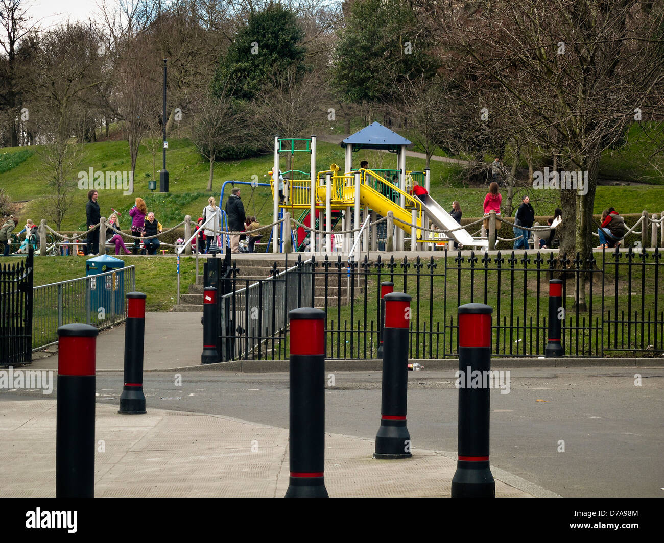 Children's Playpark in Kelvingrove Park Glasgow Stock Photo - Alamy