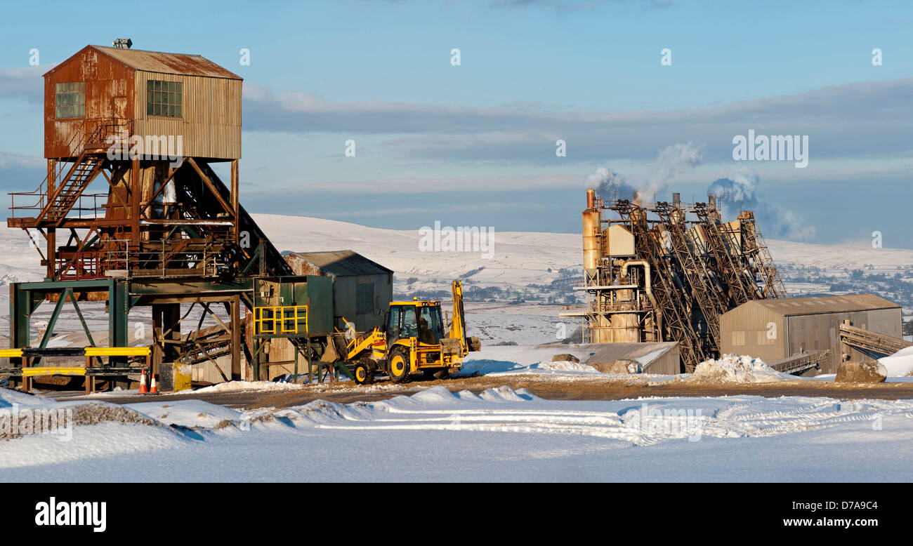 CEMEX Cement Works limestone crushing plant Lowther Valley eastern Lake ...