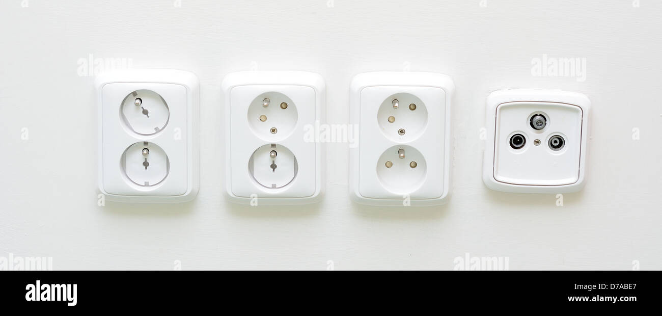 Tv power socket hi-res stock photography and images - Alamy