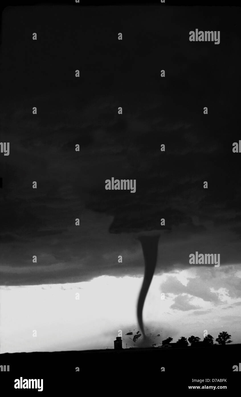 Dramatic weather tornado Black and White Stock Photos & Images - Alamy