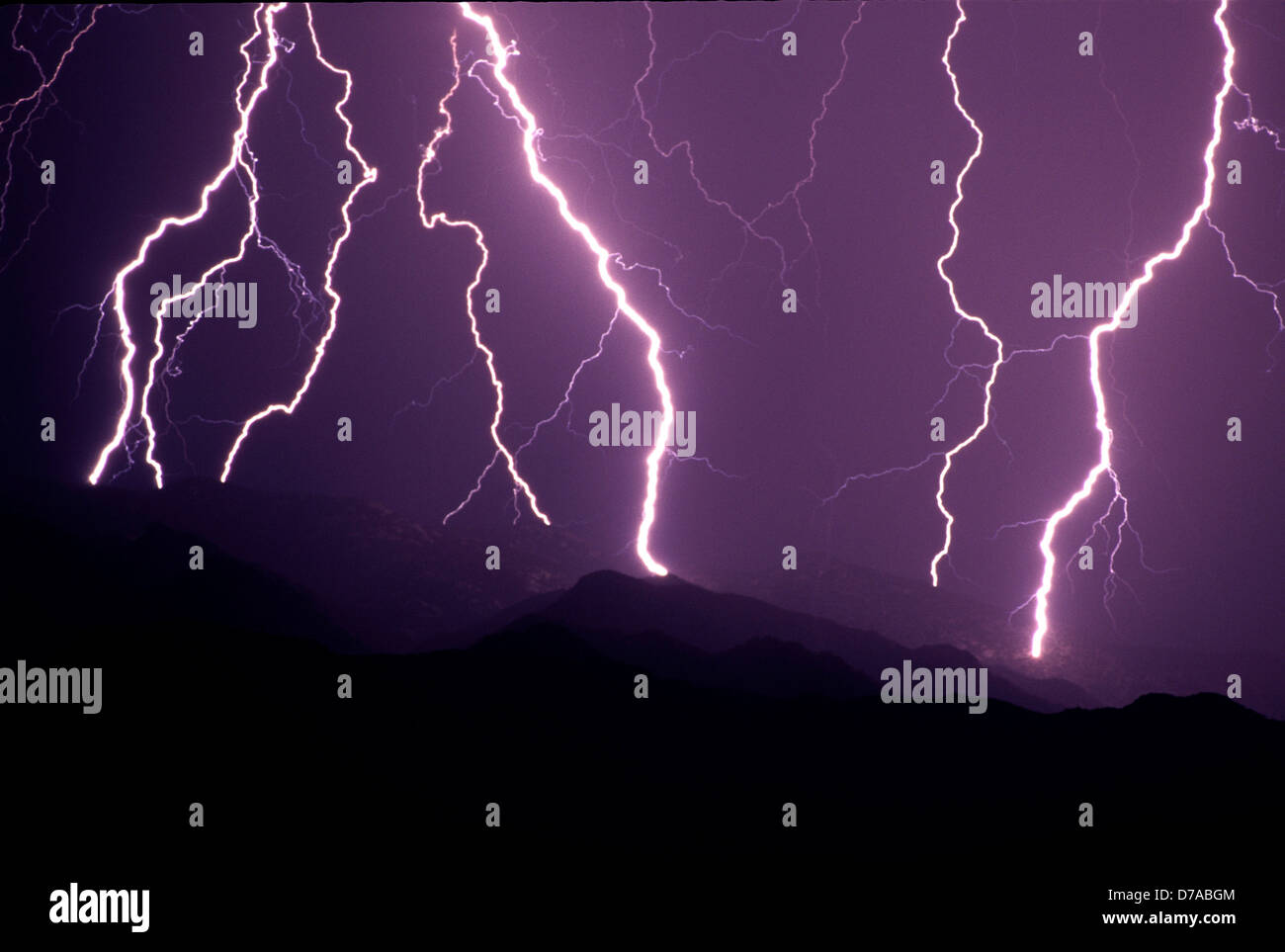 USA Arizona Lightning striking Stock Photo - Alamy