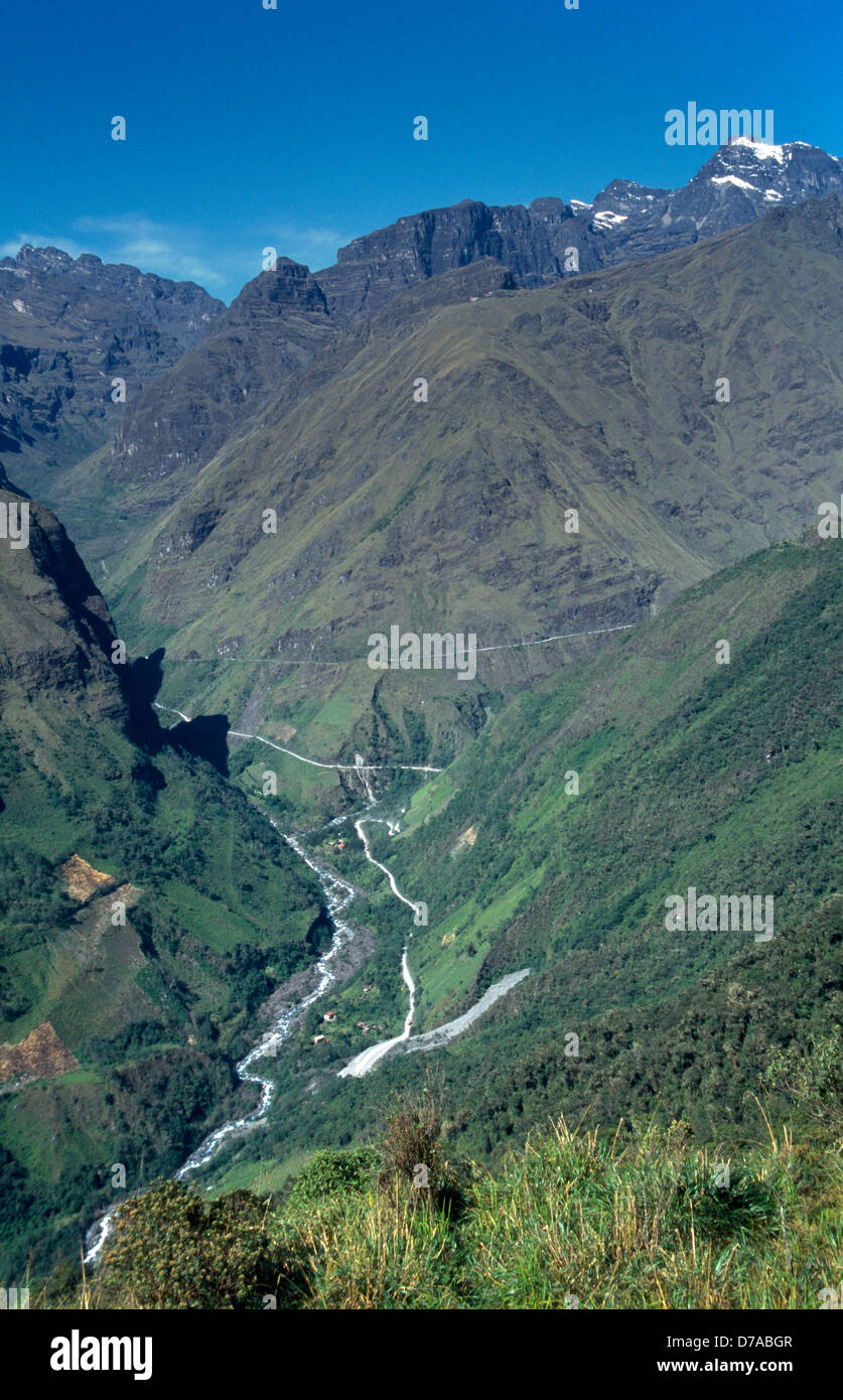 river valley near la paz bolivia Stock Photo - Alamy