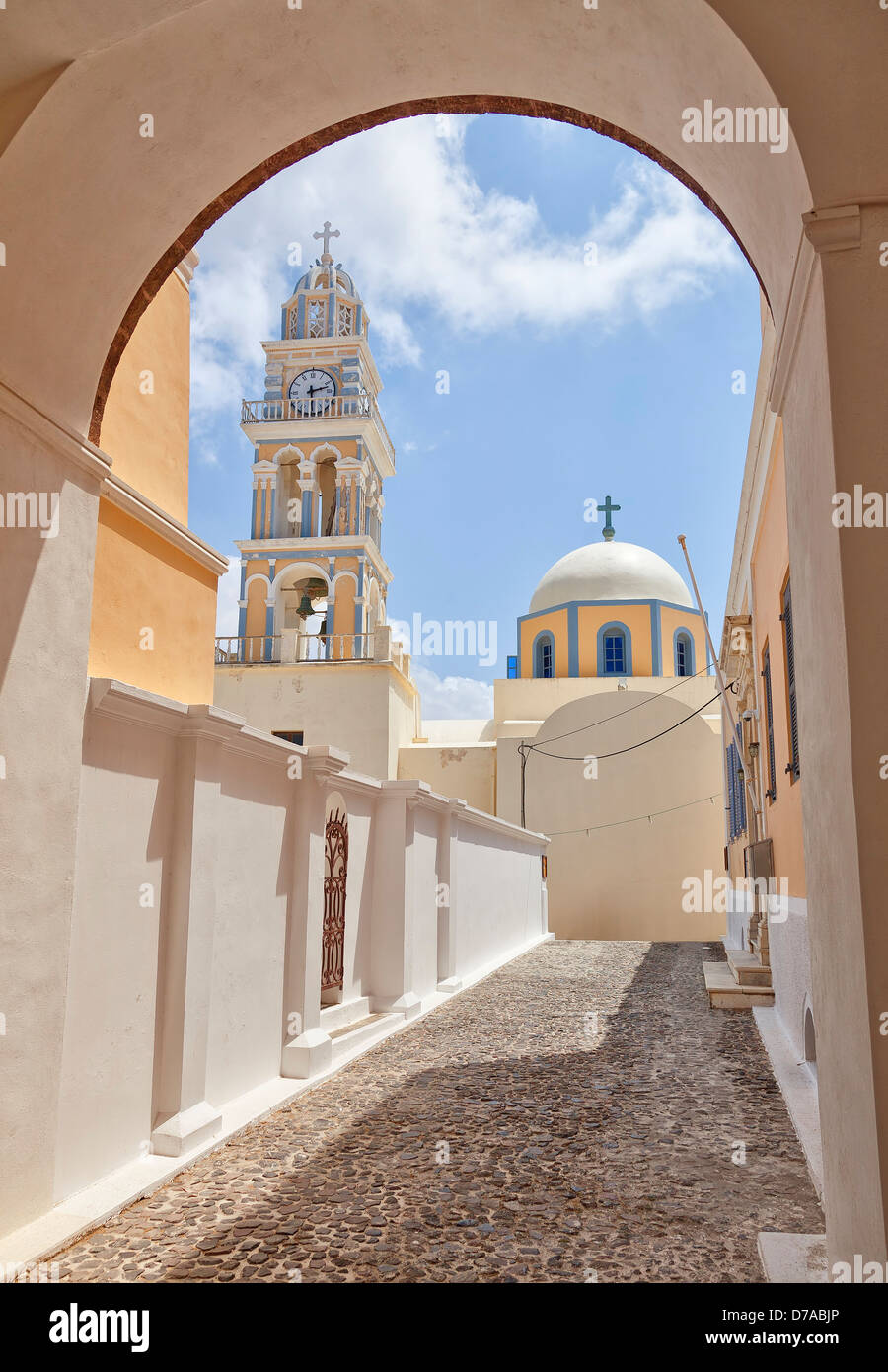 Fira cathedral church santorini greece hi-res stock photography and ...