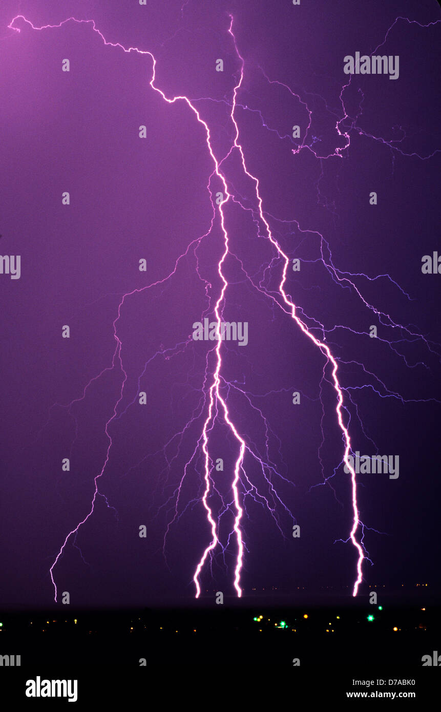 USA Arizona Lightning striking Stock Photo - Alamy