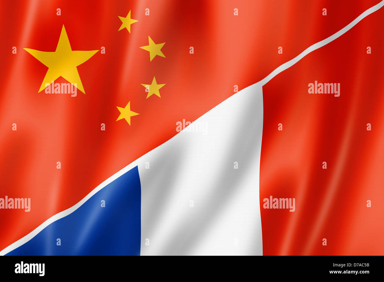 Chinese french flag hi-res stock photography and images - Alamy