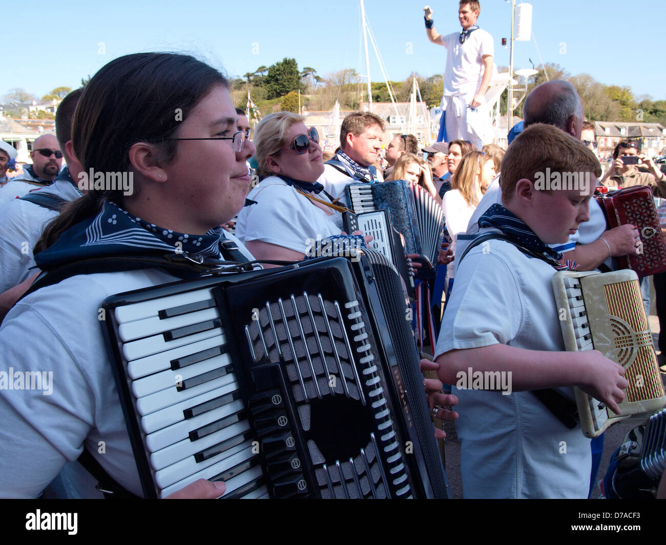Padstow May Day 'Obby 'Oss Day Festival, Cornwall, UK 2013 Stock Photo ...