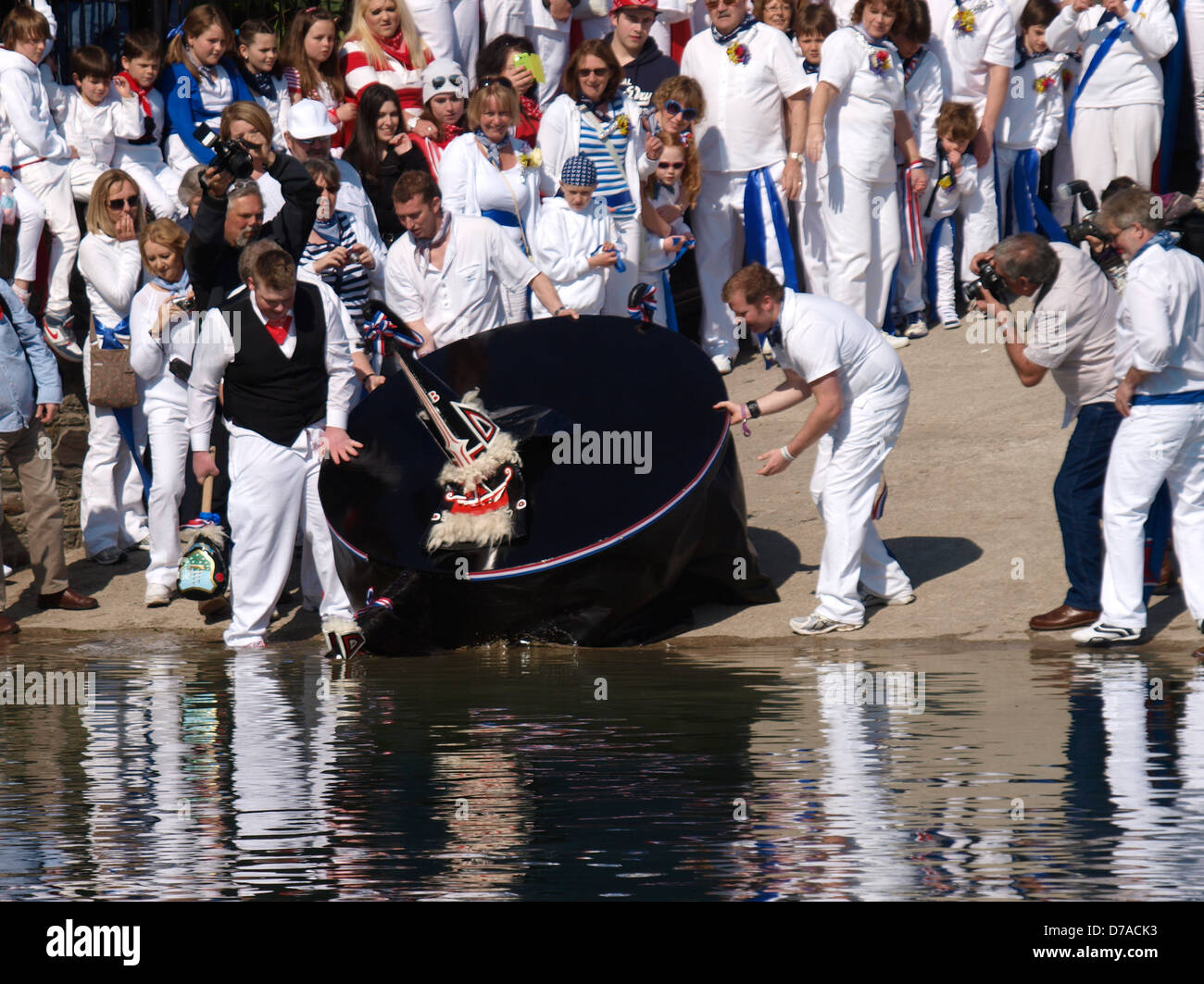 Padstow May Day 'Obby 'Oss Day Festival, Cornwall, UK 2013 Stock Photo ...
