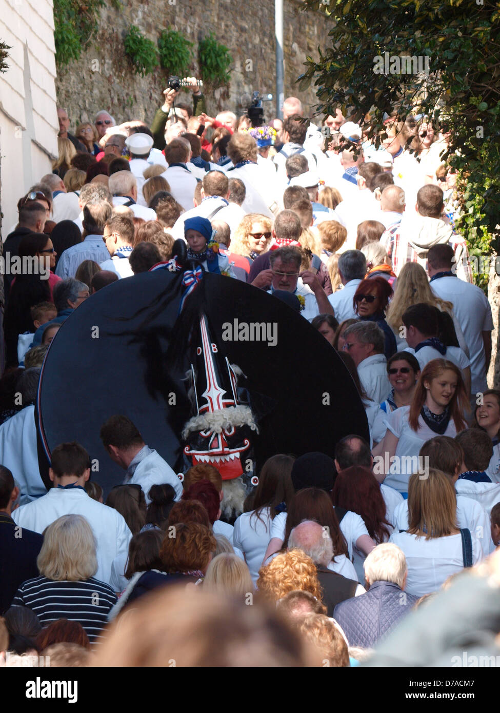 Padstow May Day 'Obby 'Oss Day Festival, Cornwall, UK 2013 Stock Photo ...