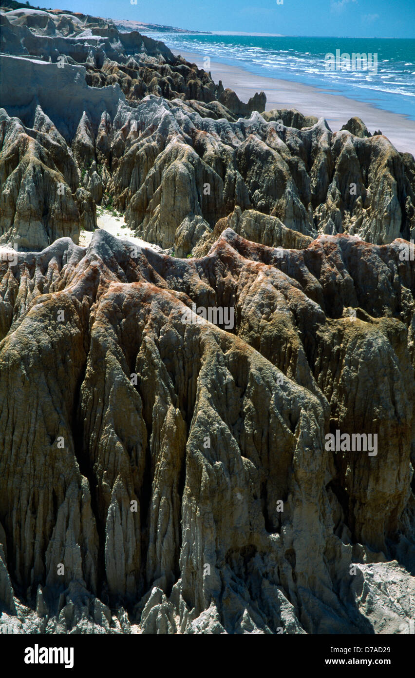 sand cliffs canoe quebrada ceara brazil Stock Photo - Alamy