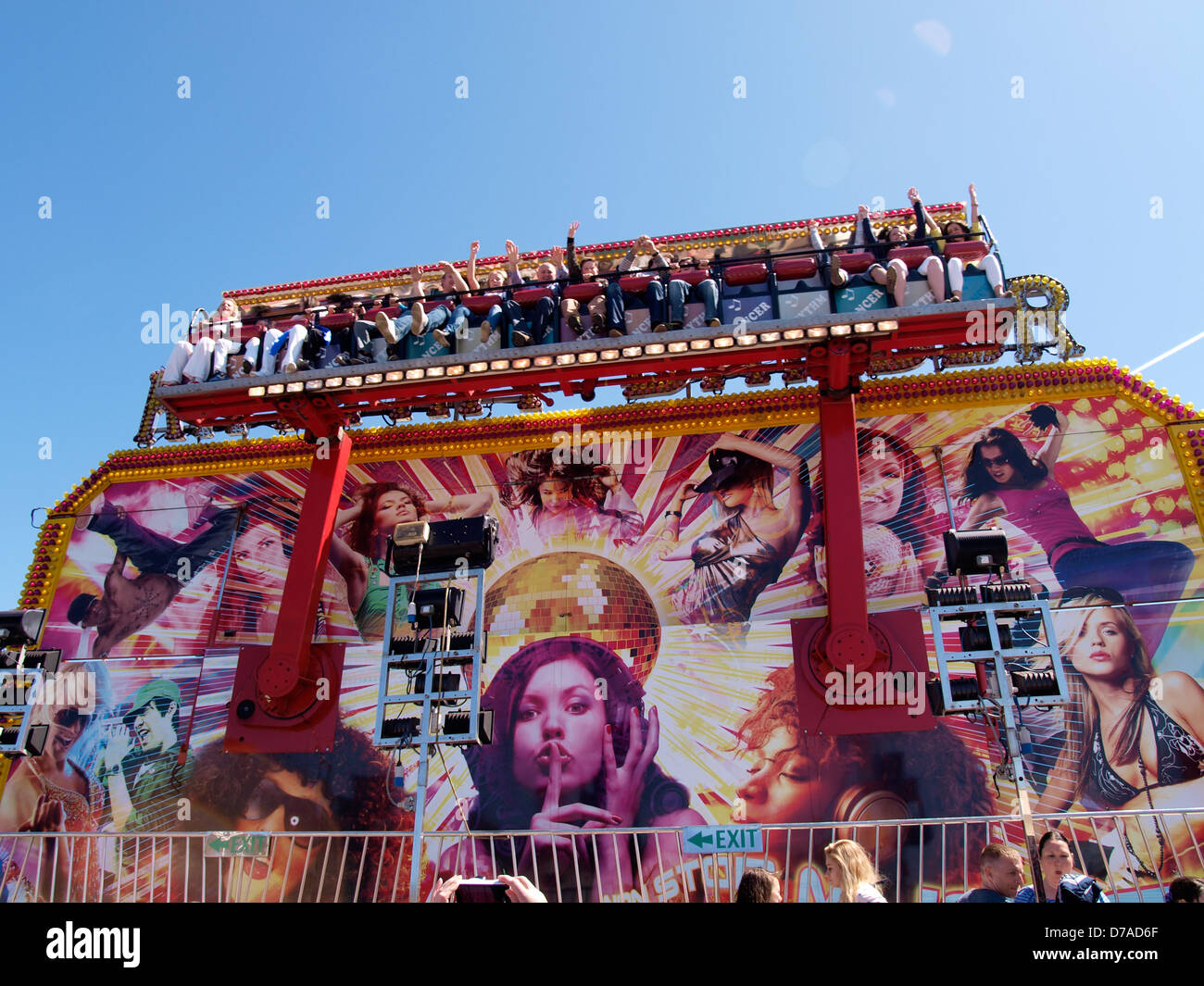 Rhythm Dancer fairground ride, UK 2013 Stock Photo - Alamy