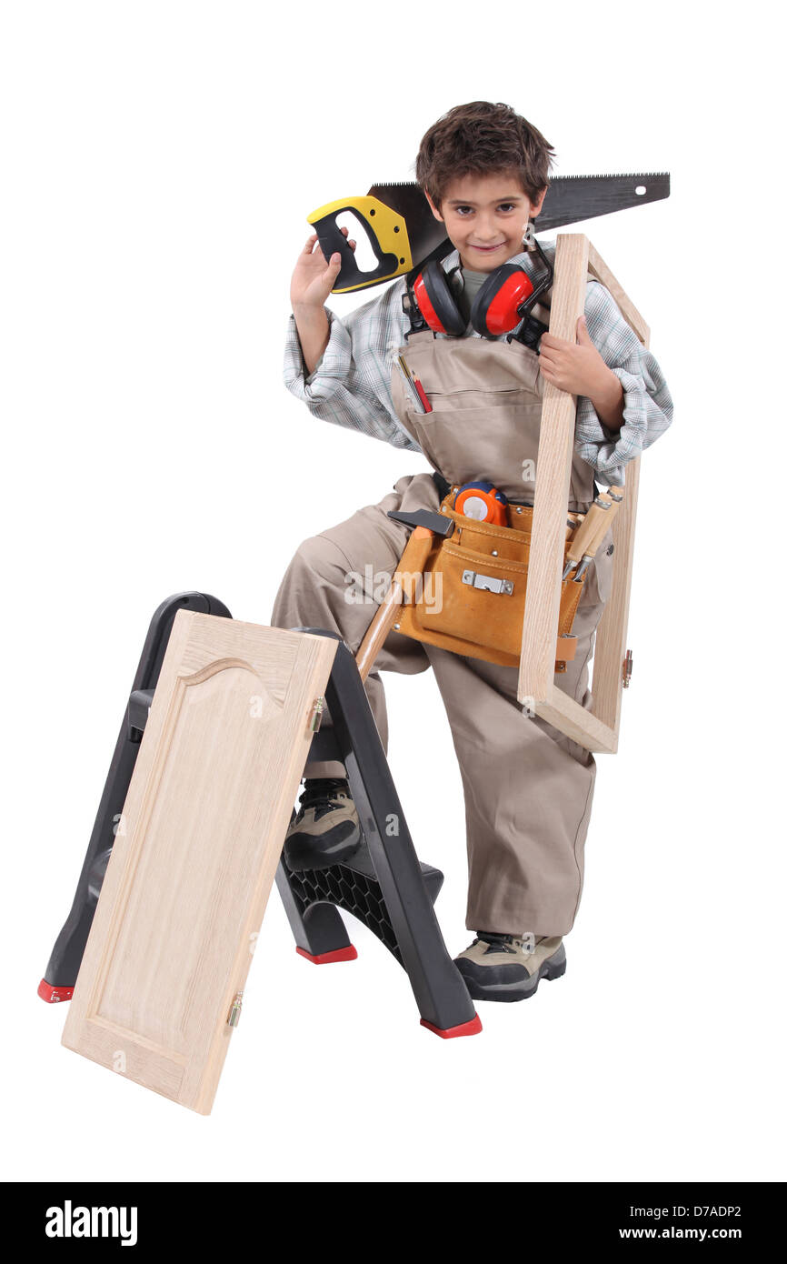 Child wood joiner Cut Out Stock Images & Pictures - Alamy