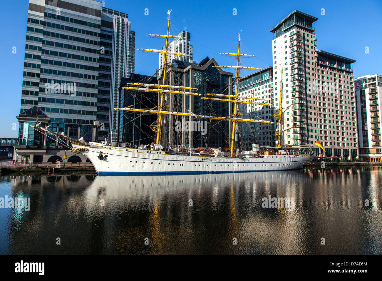 German Navy Sail Training Ship Gorch Fock Visiting London Stock Photo ...