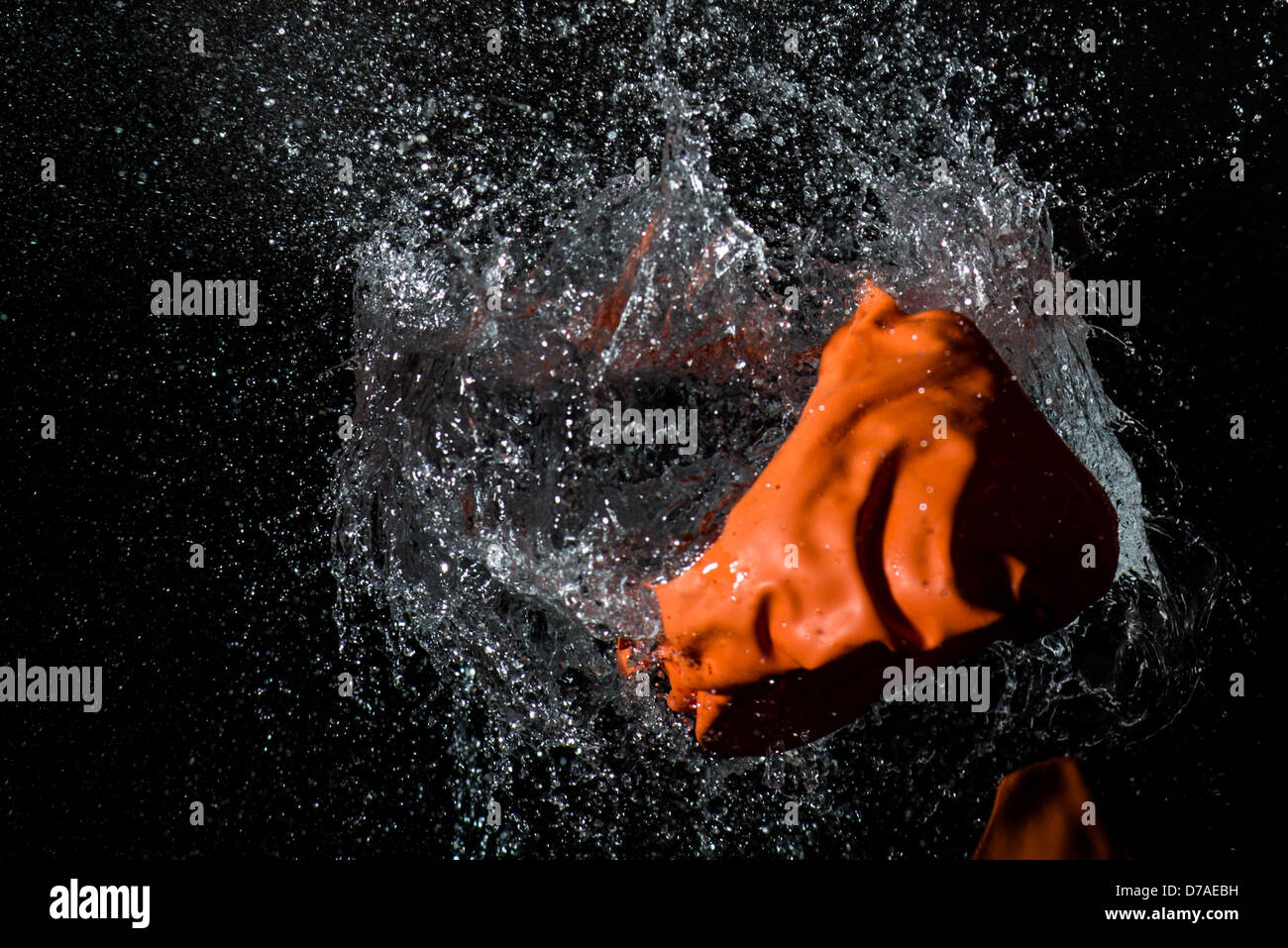 water filled balloon exploding Stock Photo - Alamy