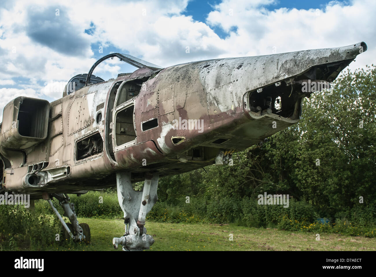 Salvaged Jaguar jet fighter ex RAF Stock Photo - Alamy