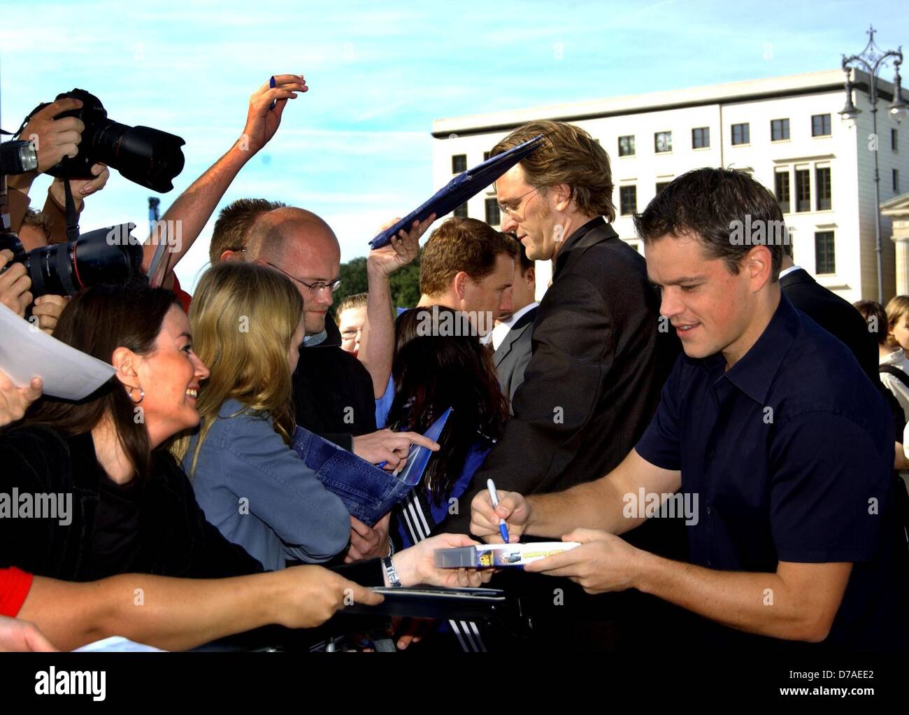 Matt Damon at Brandenburg Gate Stock Photo - Alamy