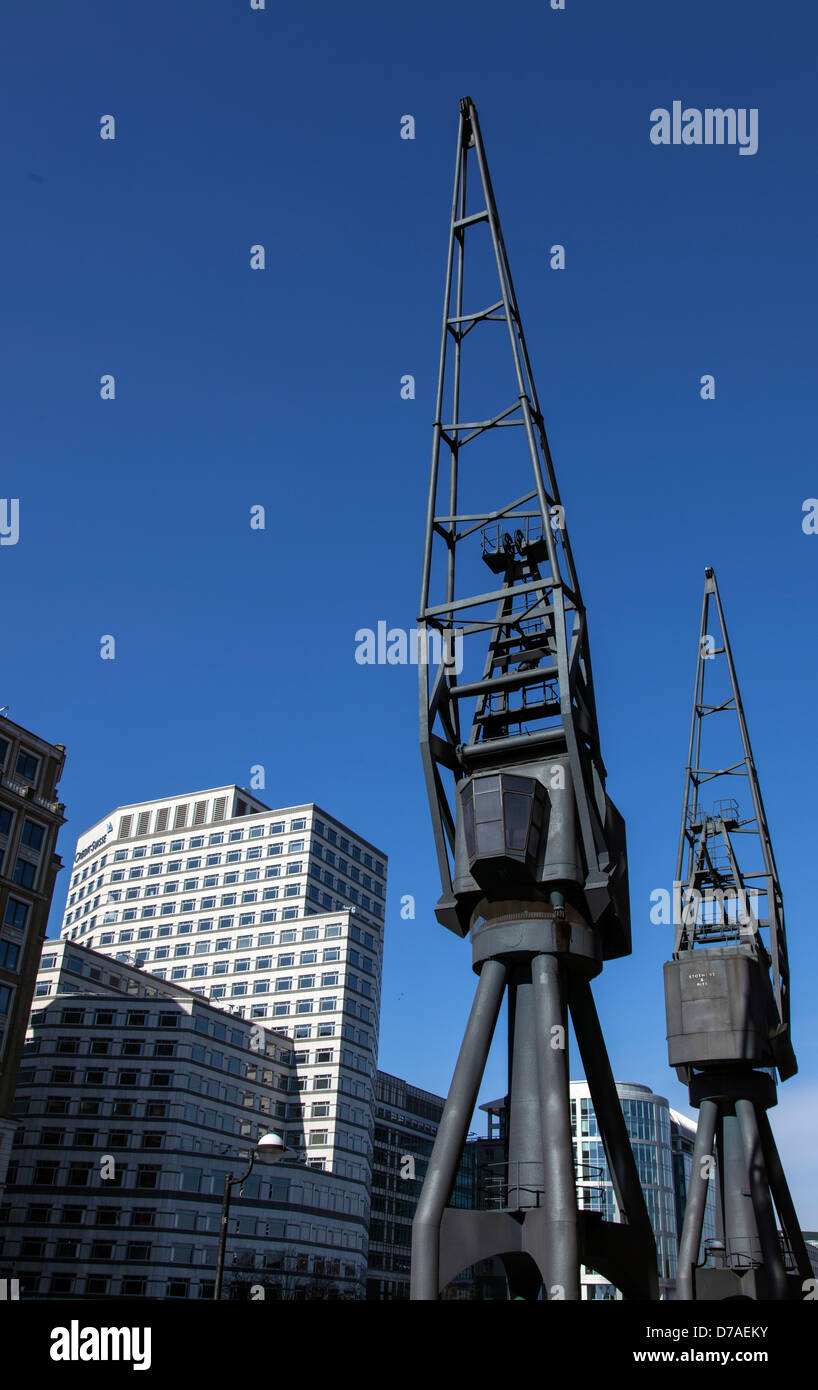 Preserved Dockside Cranes Stock Photo - Alamy