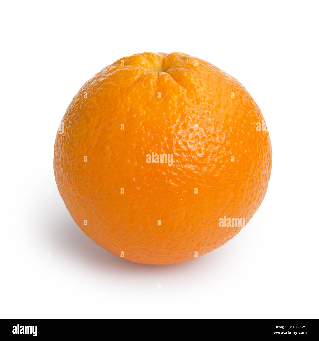 ripe round orange, isolated on white background Stock Photo - Alamy