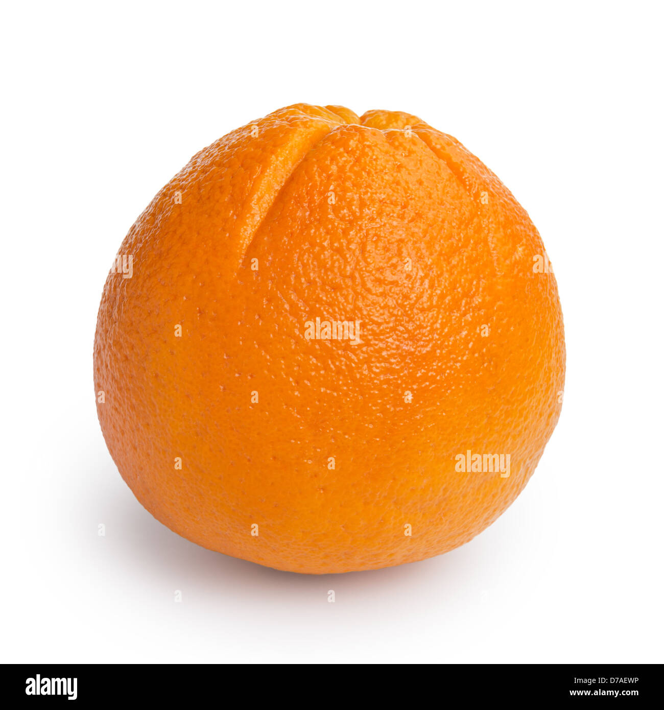 ripe round orange, isolated on white background Stock Photo - Alamy
