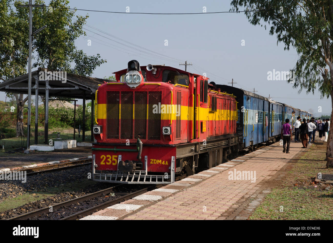 diesel hydraulic locomotive,class ZDM4A,235,passenger train,indian ...