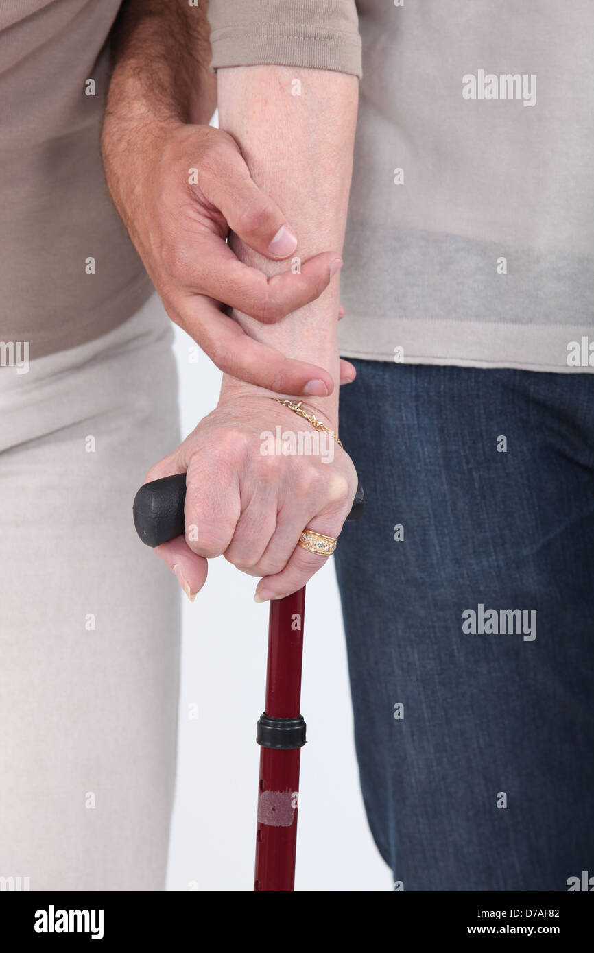 assistance to elderly people Stock Photo - Alamy