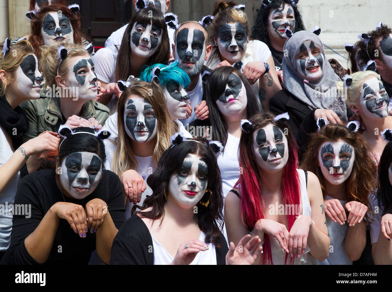 A flashmob of about 50 people dressed as Badgers danced to Brian May's ...