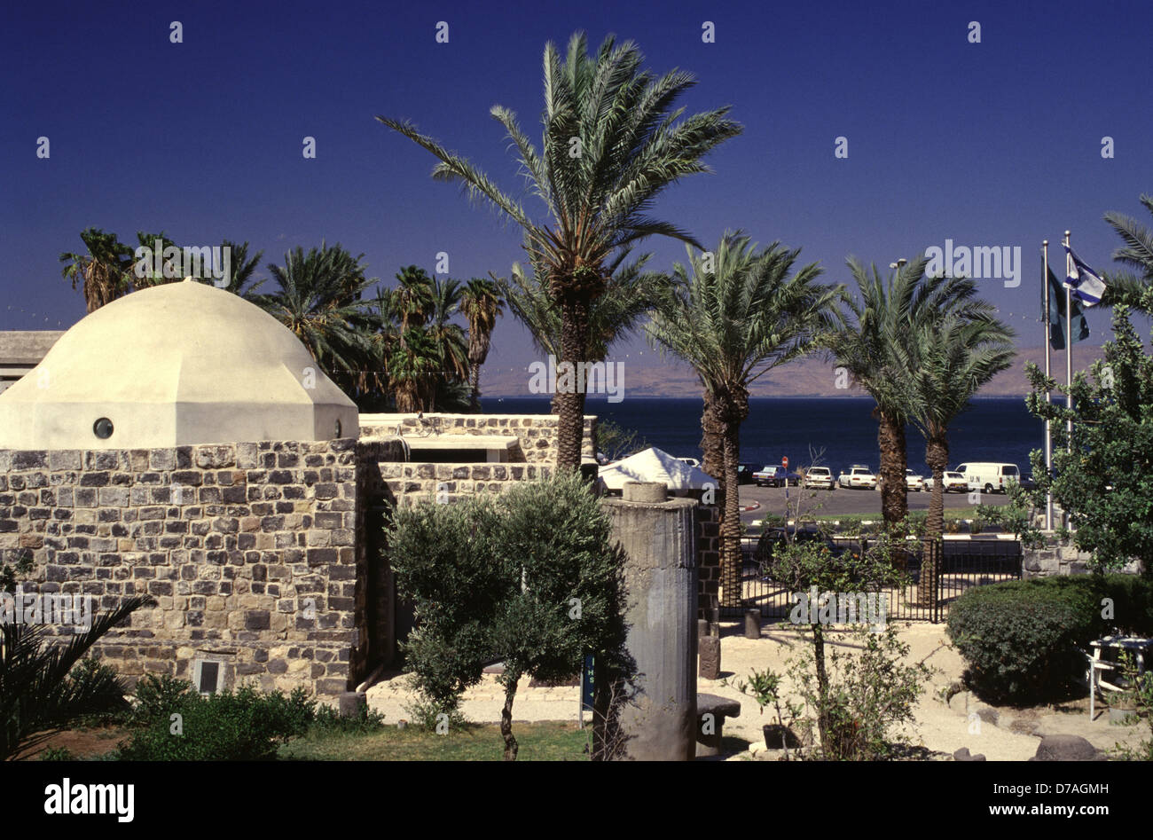 The ancient hot springs complex in Hamat Tiberias Hammath or Hamma an ...