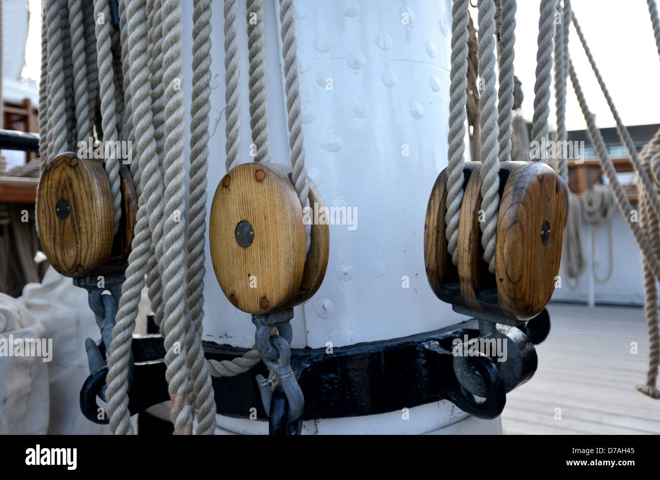 Cutty Sark, the last tea clipper ship suspended in dry dock in ...