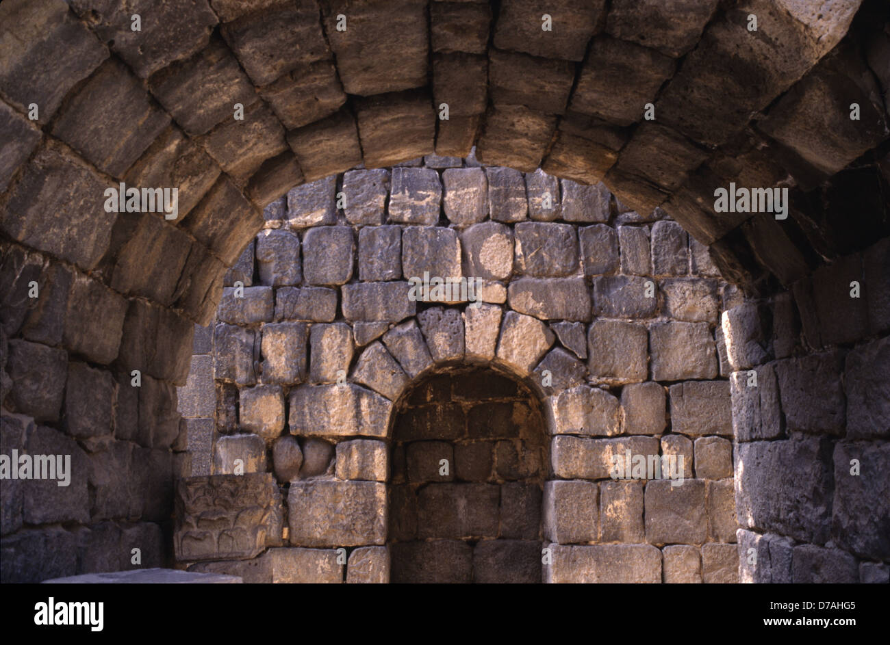 Arched gateway in Belvoir also called Cochav Hayarden a 12th century ...