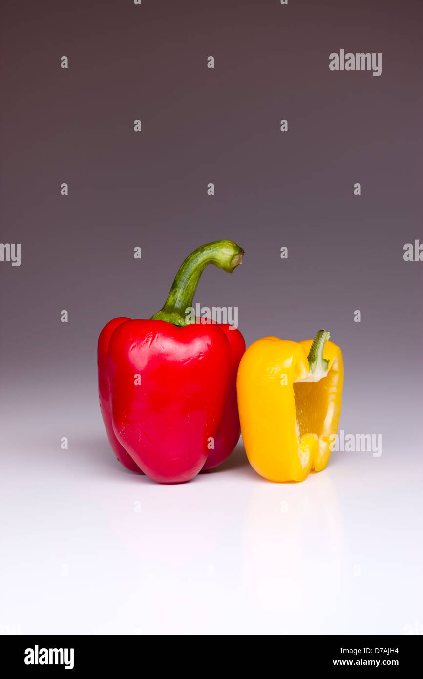 Red and yellow pepper Stock Photo - Alamy