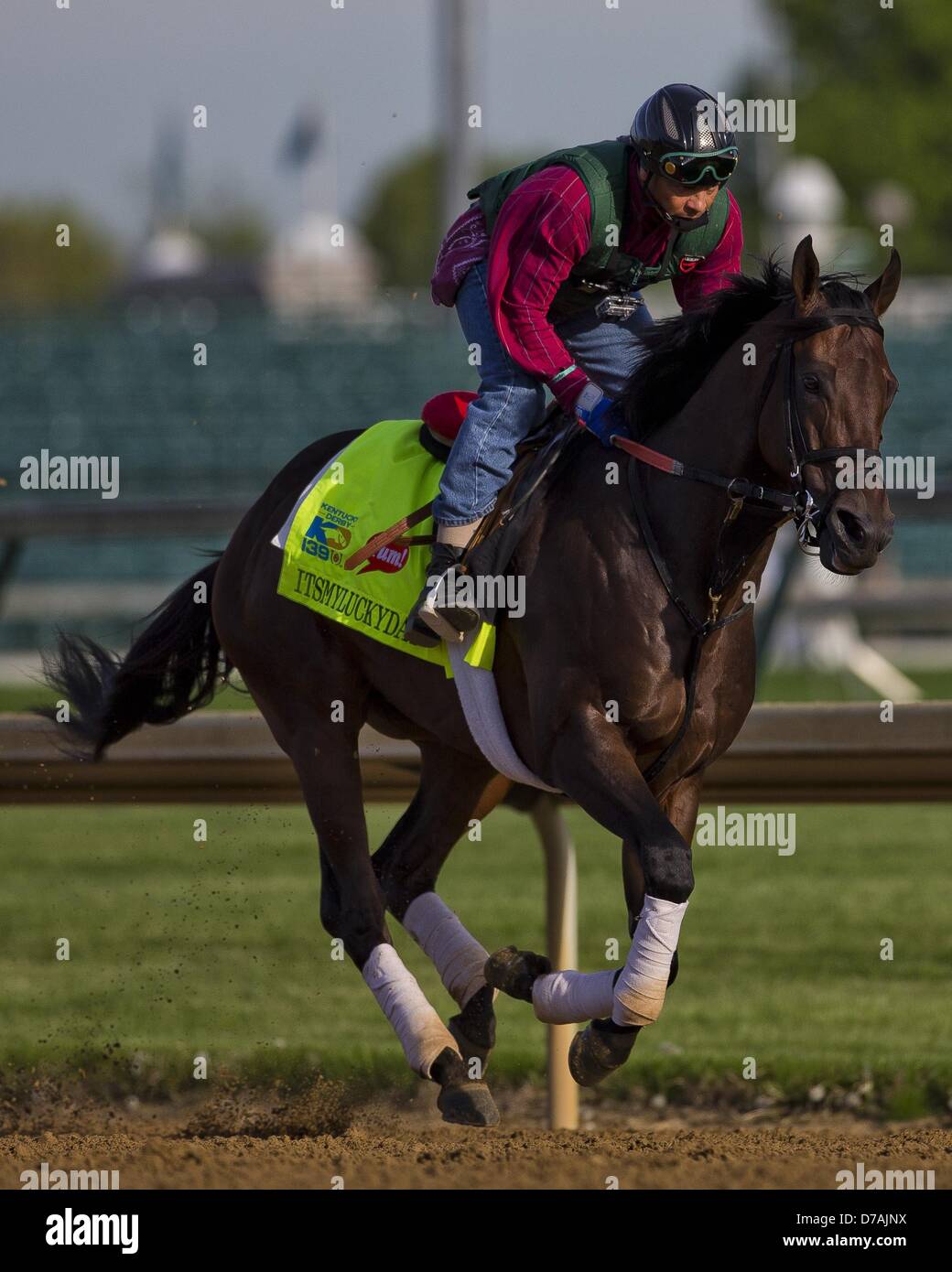 May 2, 2013 - Louisville, Kentucky, U.S. - Itsmyluckyday, trained by ...