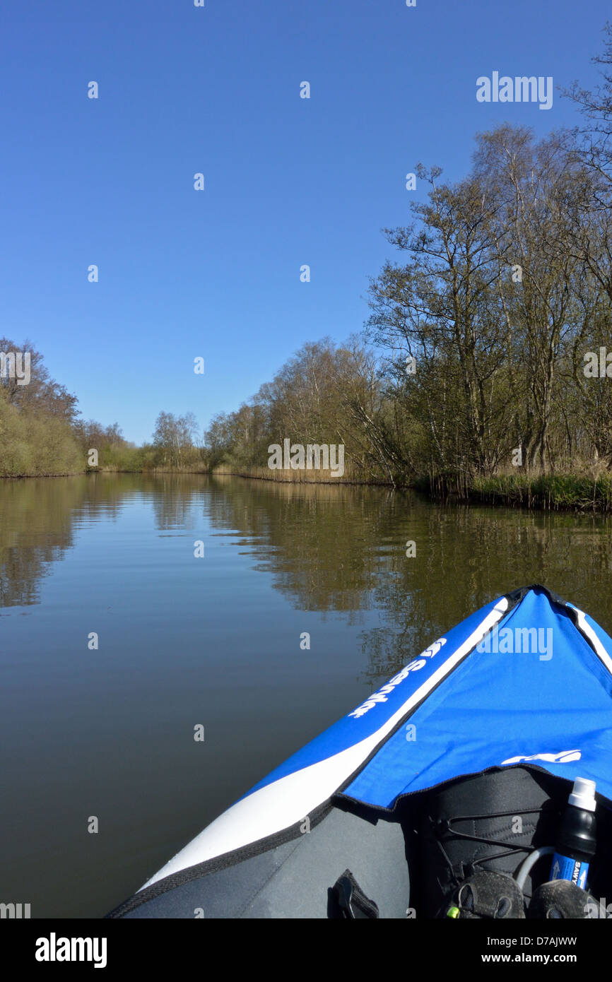 Sevylor Colorado Premium inflatable canoe on the River Ant between ...