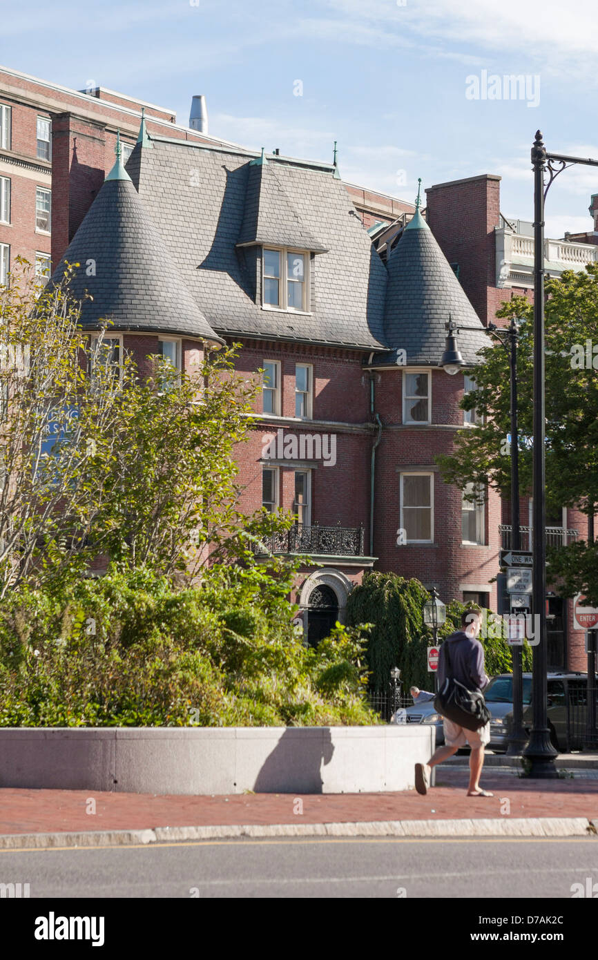 Brick building with turrets hi-res stock photography and images - Alamy