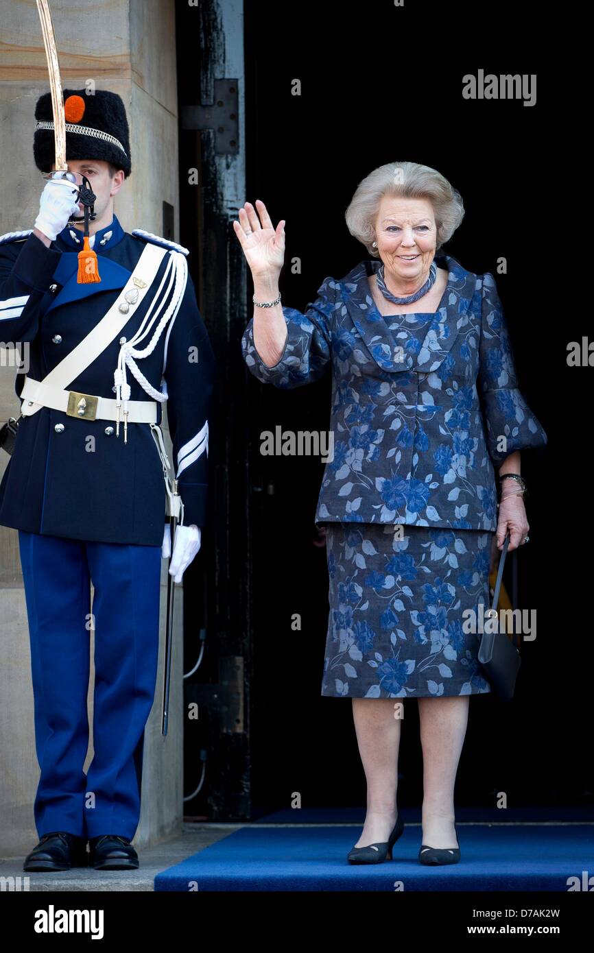 Princess Beatrix of The Netherlands leaves the Royal Palace the day ...