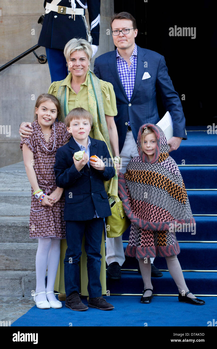 Prince Constantijn, Princess Laurentien, Countess Eloise, Count Claus ...