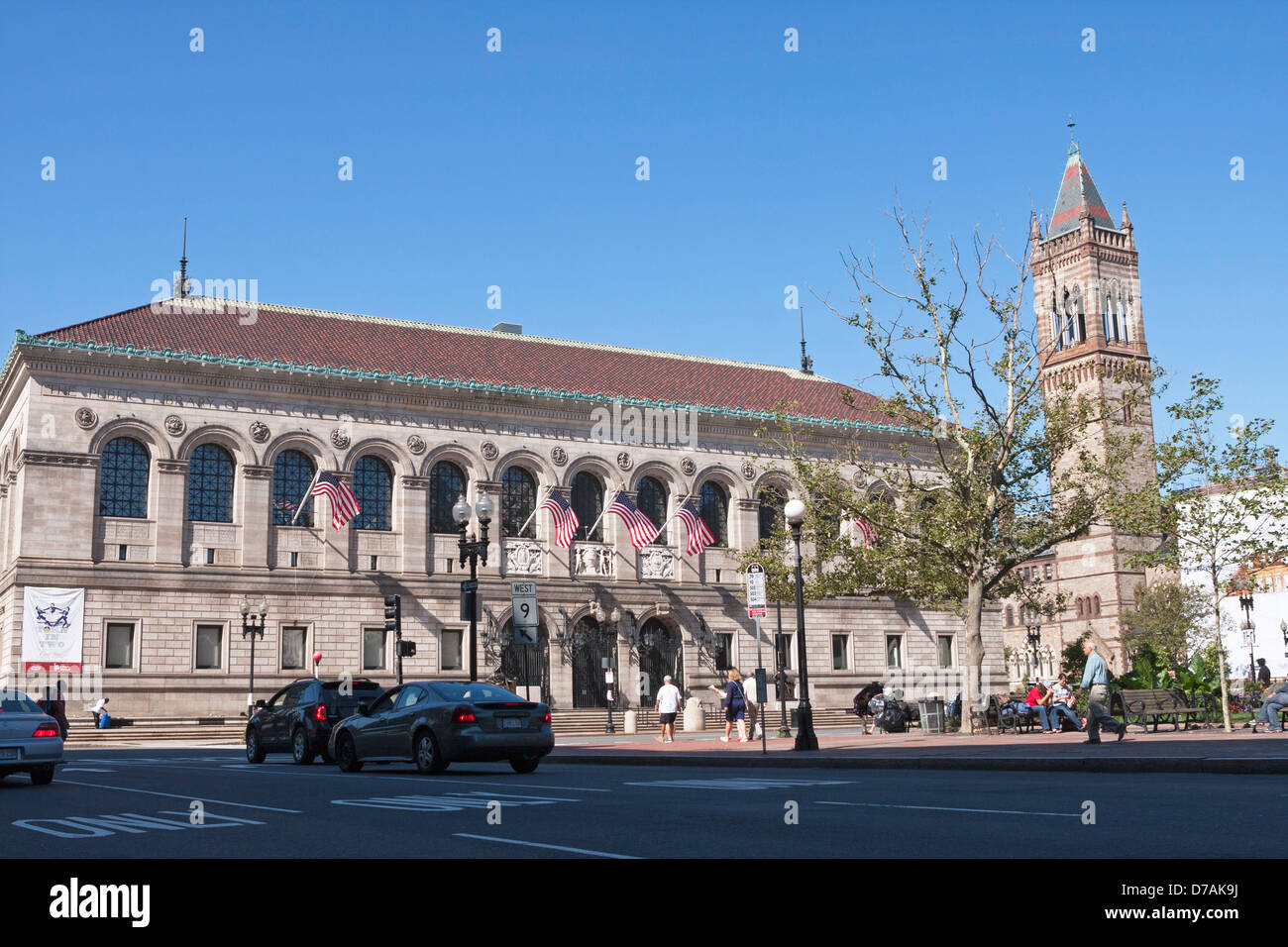 Boston public library facade hi-res stock photography and images - Alamy
