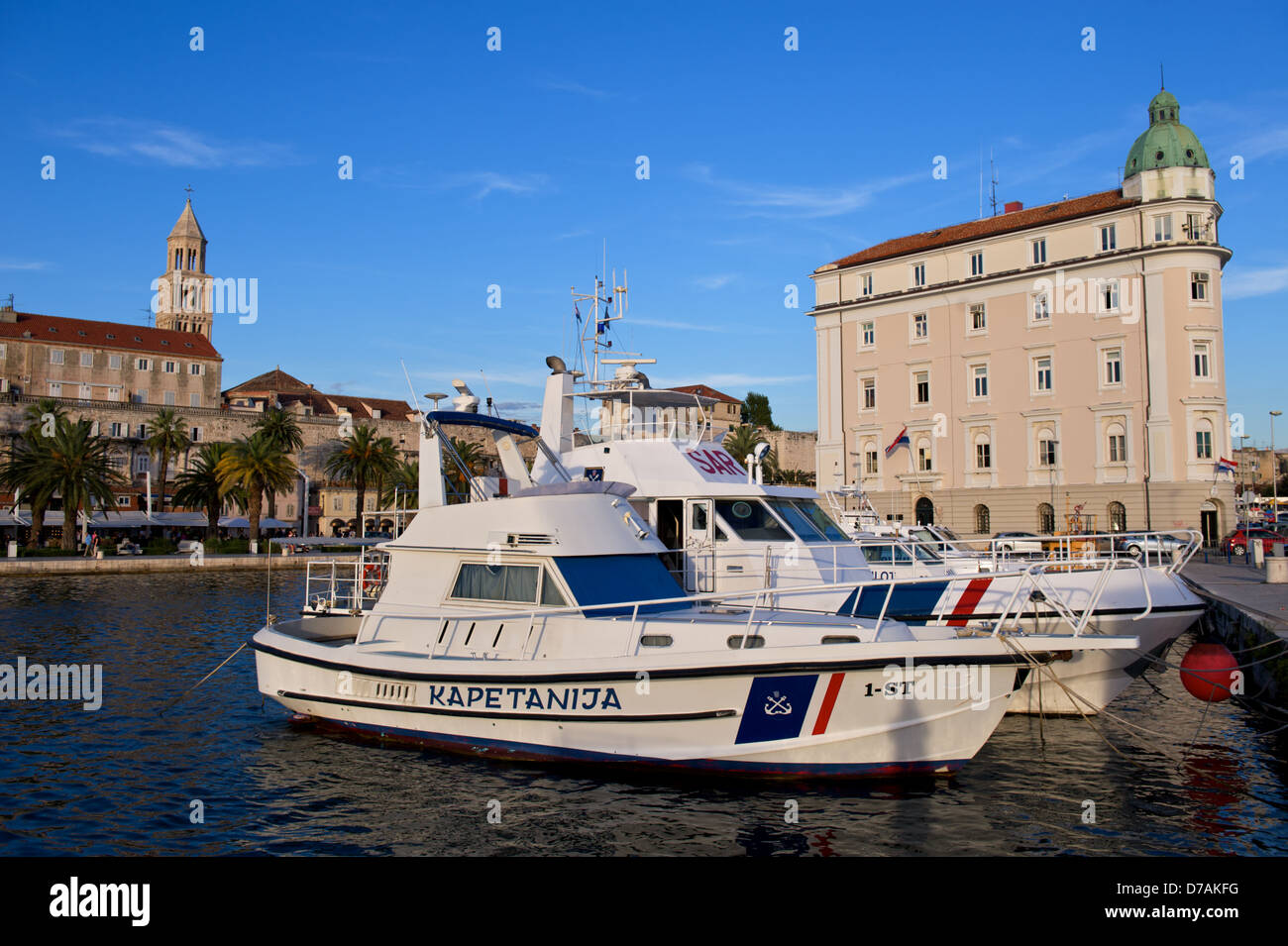 The harbor and port of Split in Croatia Stock Photo - Alamy