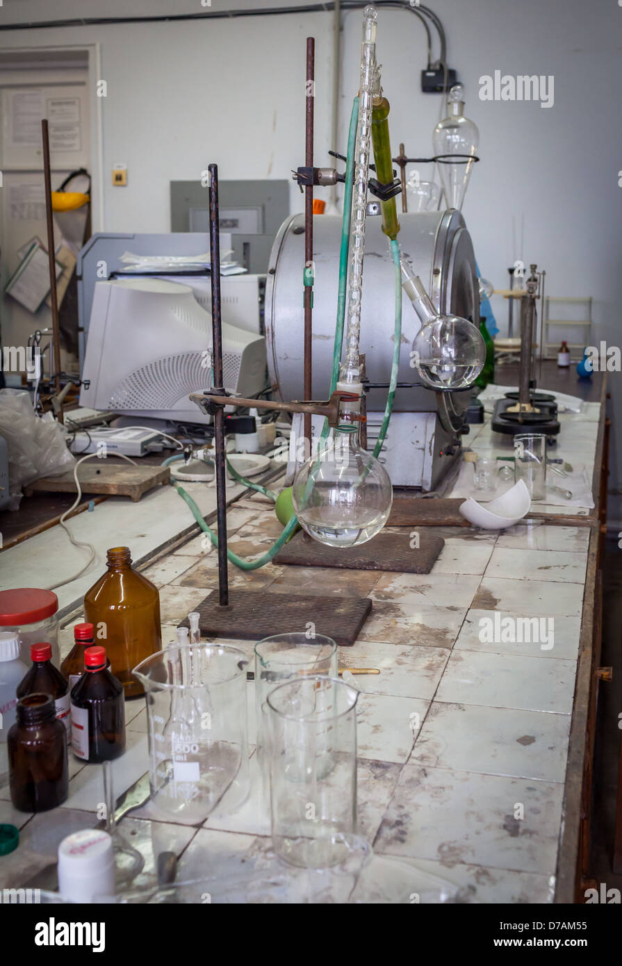 Old chemical laboratory Stock Photo - Alamy
