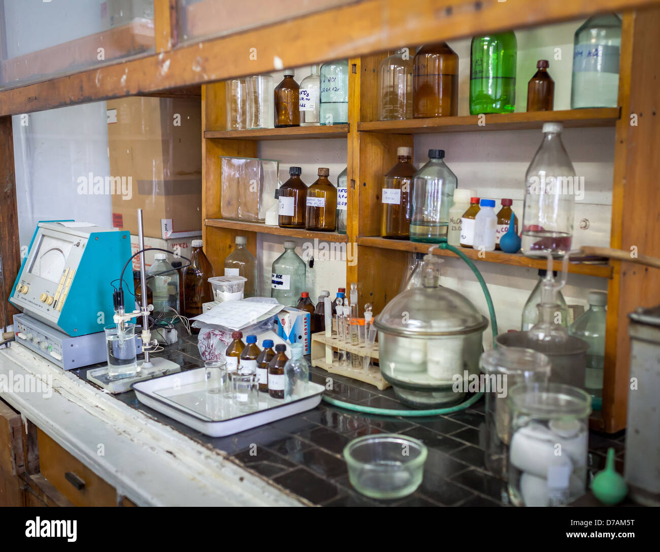 Old chemical laboratory Stock Photo - Alamy